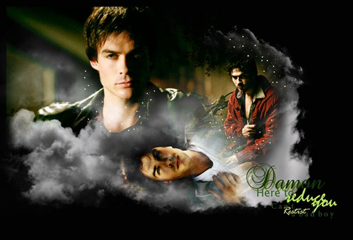 Scarrlet Reader: Fan Art: Vampire Diaries! Go Team Damon!